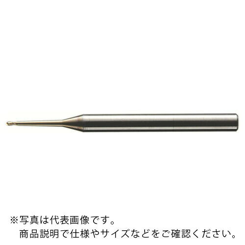 特長：改良型テーパーネック形状による高剛性の実現しました。抜群の耐熱温度と潤滑性を実現したHMコートを採用しています。65HRCのハイス材も切削可能です。従来に無い長寿命を実現しました。高R精度±0.005、外径公差0/-0.015です。用...