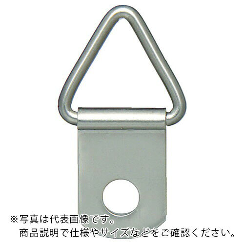 特長：パネルなどの吊り下げに便利な金具です。用途：吊り下げ金具に。仕様：使用荷重(kN)：0.04A(mm)：11.0B(mm)：8.3C(mm)：3.8IBR16-8×6個入ニッケルビラカン　8mm材質／仕上：リング部:スチール(SWRM...