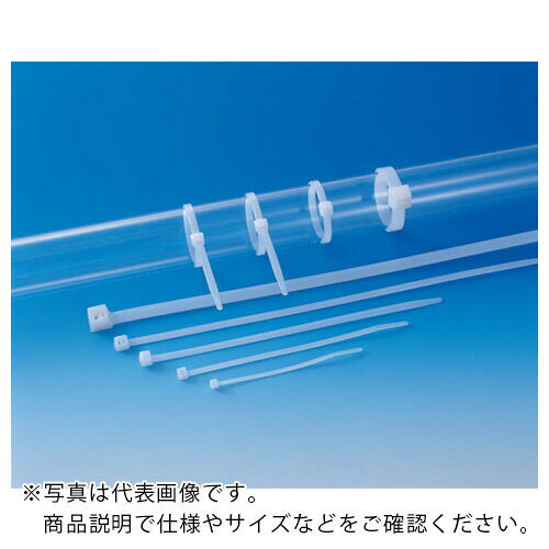 特長：電気工事をはじめとする各種配線結束のスタンダード品です。横ズレ防止力に優れ、軽い挿入抵抗で確実に固定し、バンド部は作業しやすい適度な柔軟性を持つのが特長です。作業者や被結束物に負担がかからない滑らかな面加工を施しています。用途：電気工...