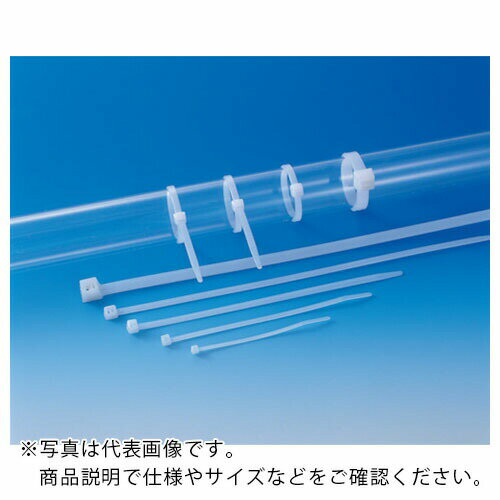 特長：電気工事をはじめとする各種配線結束のスタンダード品です。横ズレ防止力に優れ、軽い挿入抵抗で確実に固定し、バンド部は作業しやすい適度な柔軟性を持つのが特長です。作業者や被結束物に負担がかからない滑らかな面加工を施しています。用途：電気工...