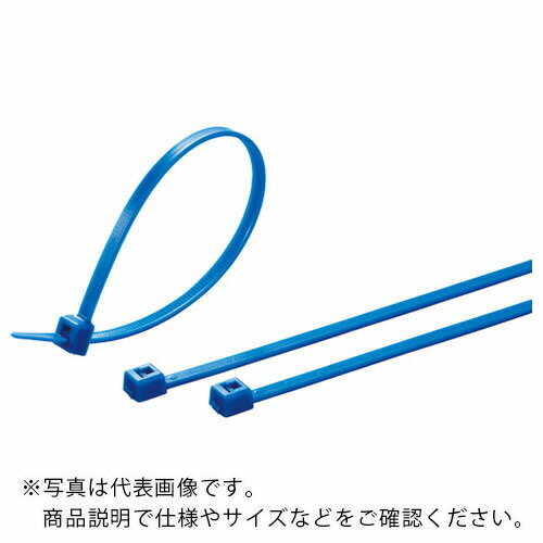 特長：耐薬品、耐熱、耐寒性、耐候性に優れたフッ素樹脂（ETFE)製インシュロックタイです。ガス発生が少なく、アウトガス対策にもお使いいただけます。用途：ケーブルなどの結束に。仕様：色：ブルー幅(mm)：2.5長さ(mm)：100厚さ(mm)...