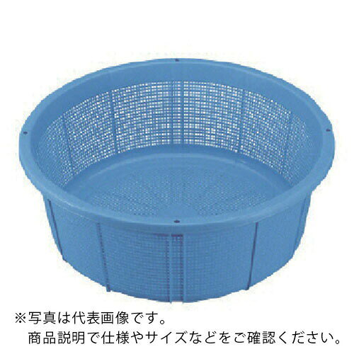 特長：洗浄、脱水などの作業に適しています。同一品同士のネスティングができます。採果、洗浄、脱水などの作業に適しています。仕様：外形寸法(mm)高さ：210色：ブルー外形寸法(mm)外径：550有効内寸(mm)内径×深さ：505×195.5容...
