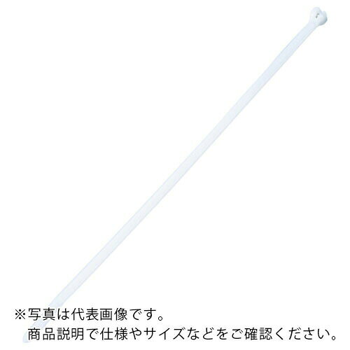 特長：ロック部の爪に経年変化の少ない316ステンレスを使用しています。ステンレスのロック爪は長時間の使用や環境の変化にも強い特性があります。用途：ケーブルなどの結束に。仕様：色：ナチュラル幅(mm)：7.0長さ(mm)：780厚さ(mm)：...