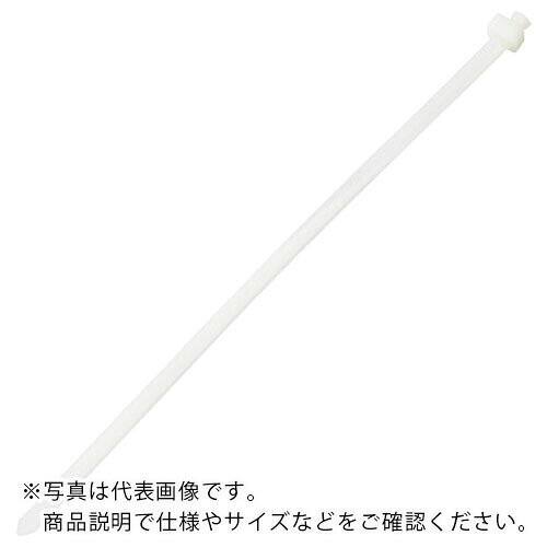 特長：ヘッドと結束バンドが二体成形になっています。挿入しやすく、完全に締めつける前であれば取り外すことができます。用途：ケーブル、電線の結束に。仕様：色：ナチュラル幅(mm)：4.6長さ(mm)：170厚さ(mm)：1.1最大結束径(mm)...