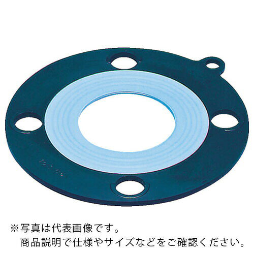 特長：ゴムの弾性とフッ素樹脂(PTFE)の耐食性を兼ね備え、シール性に優れたガスケットです。リング形状のシール構造で優れたシール性を発揮します。ゴム(EPDM)を中芯として、PTFEフィルムを加圧加熱成型し一体密着させたガスケットです。用途...