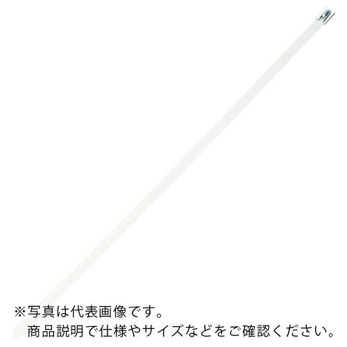 特長：SUS316にポリエステルで全面コーティングされているため、束線を傷つけません。ポリエステルコーティングによりエッジ保護が強化され、異種金属間の電食を防止します。極めて厳しい条件での使用に最適です。屋外使用可能推定年数は20年以上です...
