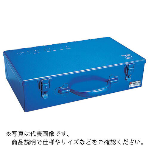 特長：プロが使うスチール製ツールボックスです。フリータイプで使用しやすいです。片開き開閉式です。用途：大型工具収納可能。仕様：色：ブルー外形寸法(mm)間口：470外形寸法(mm)奥行：230外形寸法(mm)高さ：100有効内寸(mm)間口...