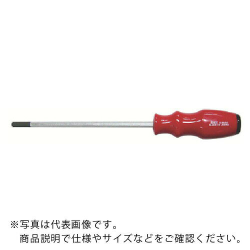 特長：力が入りやすい三角断面のアセテート樹脂ハンドルです。仕様：対辺寸法(mm)：5.0軸長(mm)：150全長(mm)：242対辺(mm)：5.0材質／仕上：軸：特殊合金鋼グリップ：アセテート樹脂　●代表画像について 商品によっては、代表...