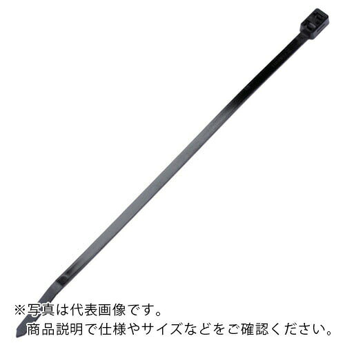特長：二つの束線を固定したり、分割したりできます。耐候性ナイロン66製なので、紫外線に対する耐性があり、屋外で使用できます。用途：ケーブルなどの分割、固定に。仕様：色：ブラック幅(mm)：4.8長さ(mm)：300厚さ(mm)：1.3最大結...