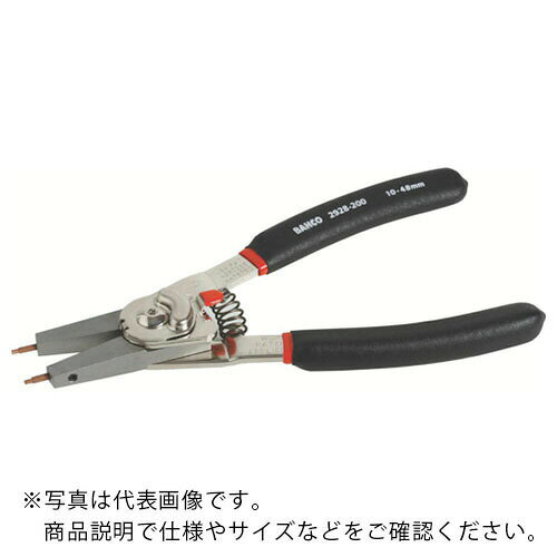 特長：穴軸兼用スナップリングプライヤーです。切り替えは、中央部にある切り替えレバーでワンタッチで切り替えできます。爪の取り換えは六角ねじでしっかりと固定できます。仕様：リング使用範囲(mm)：穴リング7〜26、軸リング3〜26爪先端径(mm...