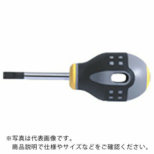 特長：人間工学に基づいた手に優しいエラストマー付エルゴハンドルです。ハンドル両端部に色あせしないカラーコーティングを施しています。仕様：刃先：［［−］］1.2×8.0軸長(mm)：25全長(mm)：83全身焼入ブラックポイント加工材質／仕上...