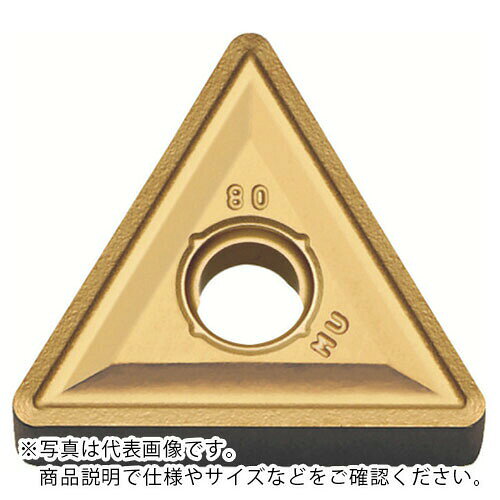 特長：耐境界損傷性と靭性を兼ね備えた専用母材です。ステンレス鋼の連続〜断続加工に適応（汎用材種）しています。用途：旋削加工用。被削材：ステンレス鋼。仕様：M級被膜構成：微細柱状TiCN+Al2O3+TiN呈色：金色MUブレーカ：中〜荒(ステ...