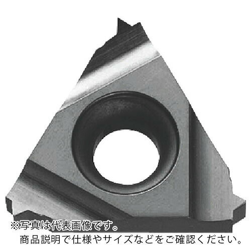 特長：内径ねじ切り加工用チップです。用途：内径ねじ切り加工用。仕様：適合ホルダ：SINR-11型内径　メートルねじ【M】被膜構成：TiAlN呈色：灰紫色材質／仕上：PVDコーティング