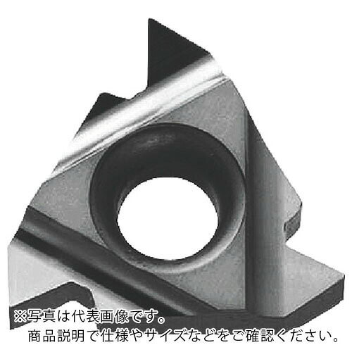 特長：内径ねじ切り加工用チップです。用途：内径ねじ切り加工用。仕様：適合ホルダ：SINR-16/CINR-16型内径　汎用60°ねじ【メートルねじ(M)、ユニファイねじ(UN)・(UNF)】ノンコート呈色：輝灰色材質／仕上：サーメット