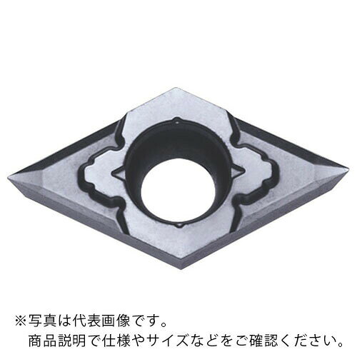 特長：微粒超硬母材に耐摩耗性、耐熱性に優れたMEGACOATを施しています。炭素鋼からステンレス鋼の汎用加工、高送り加工まで幅広く対応可能です。用途：旋削加工用。被削材：炭素鋼、ステンレス鋼。仕様：チップ形状：ひし形55°厚さS(mm)：3...