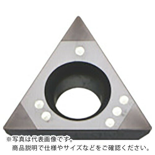 特長：高耐熱性CBNに耐熱性MEGACOATを施し、高硬度合金鋼の高速仕上げ〜軽断続加工に最適です。用途：旋削加工用。被削材：高硬度合金鋼。仕様：被膜構成：MEGACOAT呈色：黒赤色刃先仕様：T チャンファME：切れ味重視マルチエッジG級...