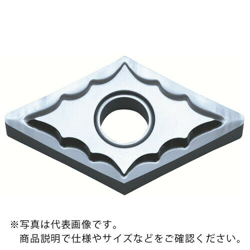 特長：硬度、靭性が高く、鋳鉄加工時の耐摩耗性に優れています。用途：旋削加工用。被削材：鋳鉄、非鉄金属、非金属。仕様：チップ形状：ひし形55°厚さ(mm)：4.76ノンコート呈色：輝灰色AHブレーカ：中〜荒(アルミ・非鉄向)シャープエッジG級...