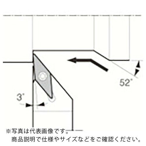 特長：スクリュークランプ方式です。用途：外径・倣い加工用。仕様：適合チップ：VB○○1103スクリュークランプ方式オフセットなし