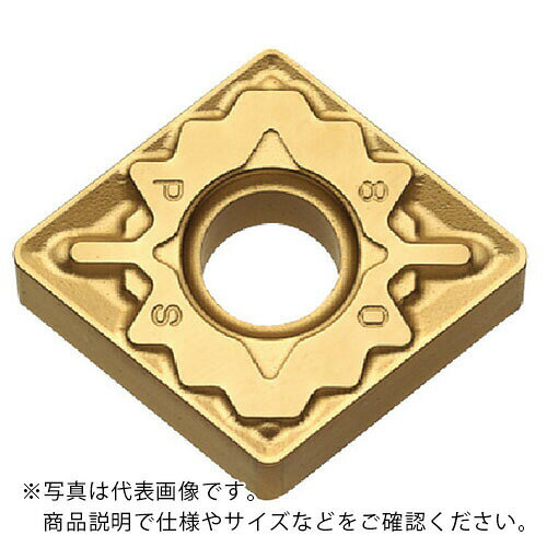 特長：安定性の高い特殊強靭母材と耐摩耗性に優れた強靭コーティングで、鋼の汎用〜強断続加工に対応可能です。用途：旋削加工用。被削材：鋼。仕様：チップ形状：ひし形80°厚さS(mm)：4.76厚さ(mm)：4.76被膜構成：微細柱状TiCN+A...