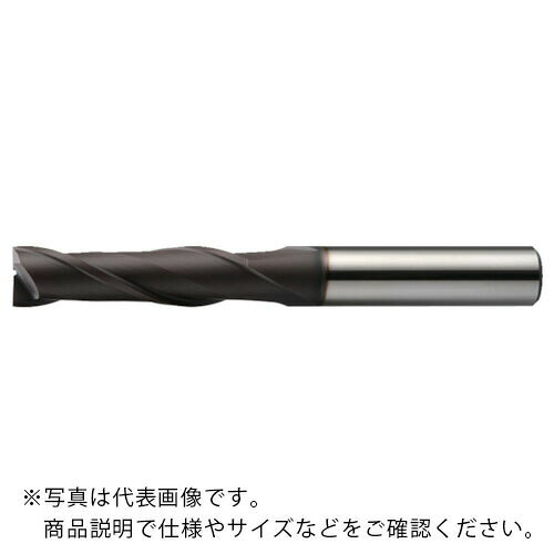 特長：MSコーティングを採用し、コストパフォーマンスを実現したシリーズです。生材から高硬度鋼（50HRC程度）、難削材まで幅広く使用可能です。汎用2枚刃ロング刃長スクエアエンドミルです。用途：被削材:炭素鋼、合金鋼、高硬度鋼(〜55HRC)...