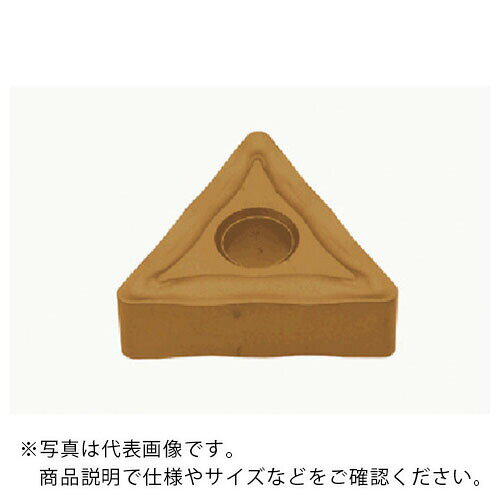特長：耐摩耗性と耐欠損性に優れた材種です。連続〜中断続切削に最適です。用途：被削材：鋼、ステンレス鋼、鋳鉄。仕様：適合被削材：鋼、ステンレス鋼、鋳鉄チップ形状：三角形厚さ(mm)：厚さ(mm):4.76切れ刃長さ(mm)：16.5内接円(m...