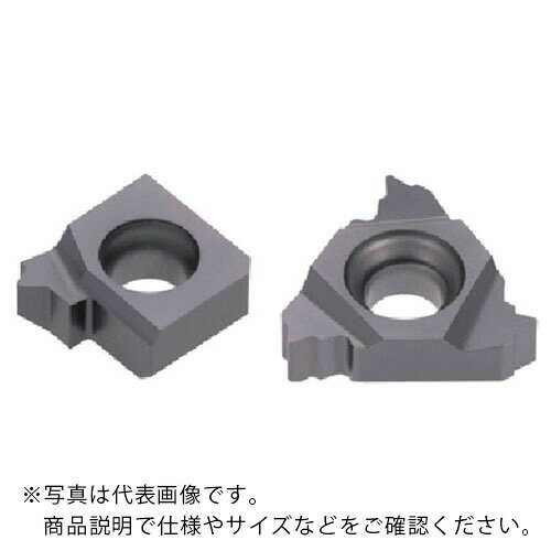 特長：内径用PTねじインサートです。用途：ねじ切り加工用。仕様：適合被削材：鋼、ステンレス鋼、鋳鉄、難削材勝手：右インサートサイズ(mm)：16山数：11さらい刃付きコーナー仕様表面処理：PVDコーティングねじ切り用インサート汎用PVDコー...