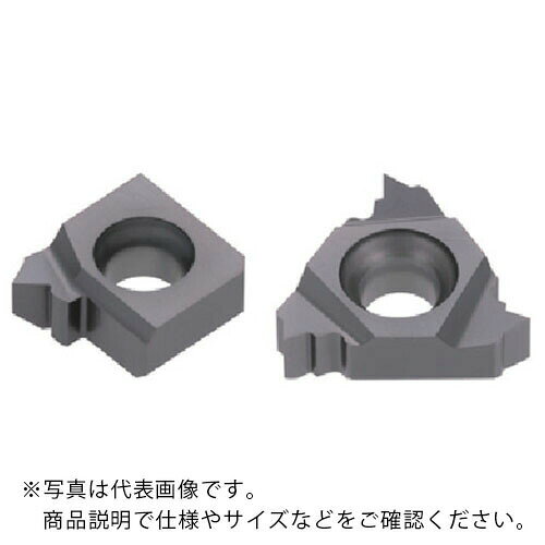 特長：内径用NPTねじインサートです。用途：ねじ切り加工用。仕様：適合被削材：鋼、ステンレス鋼、鋳鉄、非鉄金属インサートサイズ(mm)：6山数：18勝手：右さらい刃付1鋳鉄、非鉄金属用超硬材種さらい刃付き1コーナ仕様材質／仕上：超硬