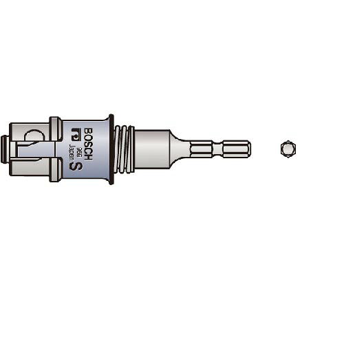 特長：ポリクリックカッター用のシャンクです。バッテリー工具用です。仕様：シャンク径(mm)：6.35適合カッターサイズ(mm)：14〜35替刃式材質／仕上：炭素鋼・ショットブラスト仕上げ