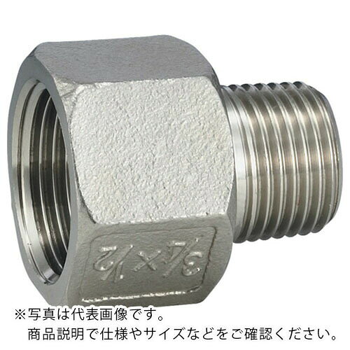 特長：ステンレス配管に対応しています。用途：蒸気・空気・ガス・油用。仕様：呼び径A：20×8呼び径B：3/4×1/4L(mm)：35.0A(mm)：13.5D(mm)：32JIS B0203準拠最高使用圧力：1.0MPa(300℃以下の蒸気...