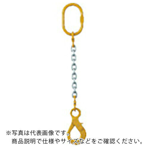 特長：ロッキングフック付です。「プラスV級」ロードチェーンの採用でより安全になりました。（安全率5倍以上）過酷な使用条件にも強い特殊表面処理チェーンの採用で長寿命化を実現しました。用途：荷役、運搬吊り作業。仕様：基本使用荷重(t)：10.0...