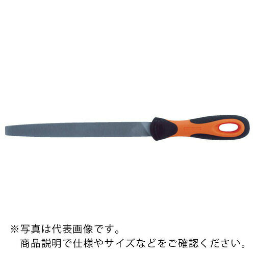 特長：エッジは先端に向かって細くなっており、面は平行です。面は複目、エッジは単目です。4インチと6インチは先細、8インチ以上は半先細です。テーパーがかかった形状のため、曲線や角などでも使いやすいです。エルゴハンドル付のヤスリです。仕様：仕上...