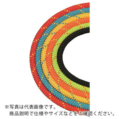 特長：内芯をナイロンとしさらにポリエステルの16本のストランドで編んで被覆した摩擦に優れたロープです。急な衝撃にも少し伸縮するためレスキューにも使用可能です。用途：各種リードロープ、結束、固定、一般作業に。仕様：色：黄/青線径(mm)：9....