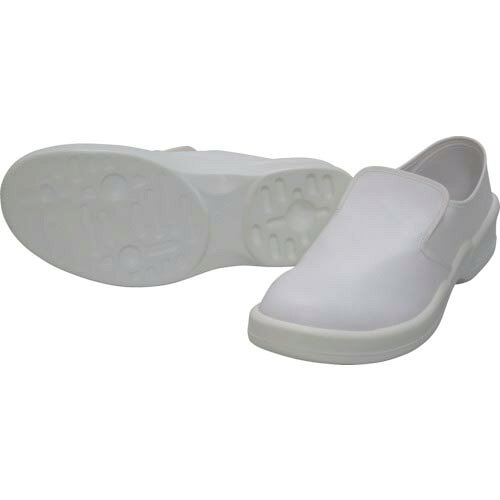 特長：軽量でクッション性に優れたウレタン底です。足先芯はポリカーボネートで軽量です。用途：クリーンルーム内での重量物運搬時に。仕様：寸法(cm)：23.5足幅サイズ：EEE色：ホワイトISO Class：5電気抵抗値(Ω)：5-8クリーンパ...