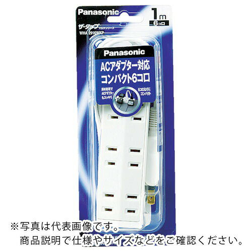 特長：熱に強い二重ボディです。ほこりなどで起こるトラッキングを抑え、感電もしにくいです。仕様：コンセント数：6個口ケーブル長(m)：3色：ホワイト幅(mm)：260奥行(mm)：90高さ(mm)：58定格電圧(V)：AC125V・15A・最...