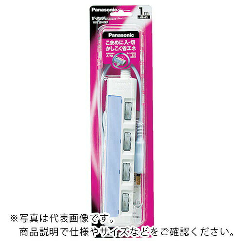 特長：スイッチONを光ってお知らせできます。差し込み口のひとつひとつをこまめにON・OFFでき、待機電力の無駄を解消します。仕様：コンセント数：6個口ケーブル長(m)：3色：ブルー幅(mm)：400奥行(mm)：90高さ(mm)：49定格電...