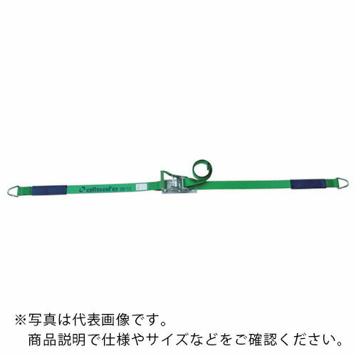 特長：ラチェット式により簡単な操作で確実な荷締め作業ができるベルトです。用途：荷崩れ防止。仕様：最大使用荷重(t)：0.27ベルト長さ(m)巻取側：6ベルト長さ(m)固定側：1ベルト寸法(mm)幅×厚さ：25×2.0色：ブルーコーナープロテ...