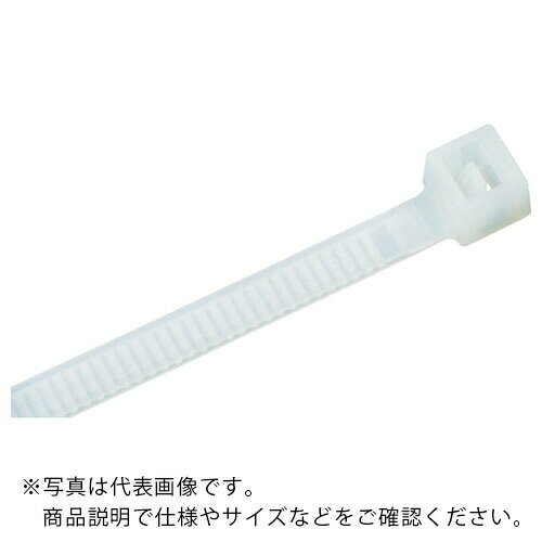 特長：在庫限りの特別価格提供品です。蓄光性タイプのナイロンケーブルタイです。用途：電線ケーブルの固定や結束に。仕様：色：白幅(mm)：3.5長さ(mm)：140厚さ(mm)：1.18最大結束径(mm)：36引張強度(N)：200最小結束径(...