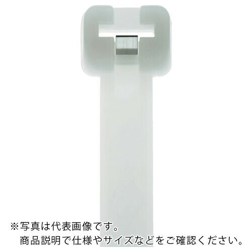 特長：在庫限りの特別価格提供品です。ロック部分にステンレス爪を採用することで、締め付けの強度と耐久性が著しく強化されています。用途：電線ケーブルの固定や結束に。仕様：色：白幅(mm)：2.5長さ(mm)：200厚さ(mm)：0.87最大結束...