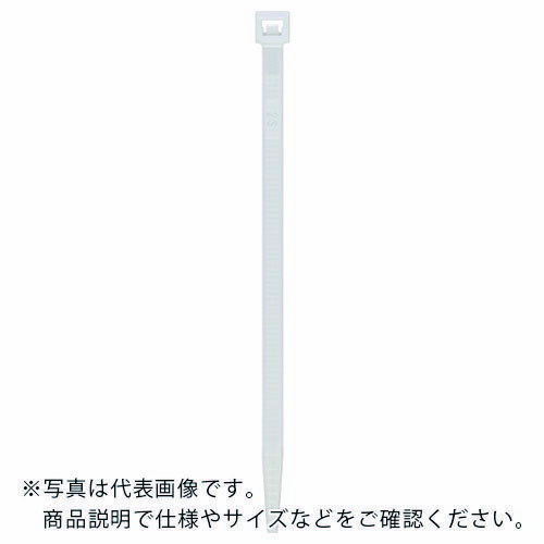 特長：主に屋内での結束に適した高品質ケーブルタイです。用途：電線ケーブルの固定や結束に。仕様：色：ホワイト幅(mm)：6長さ(mm)：360厚さ(mm)：1.63最大結束径(mm)：101引張強度(N)：450最小結束径(mm)：5一度締め...