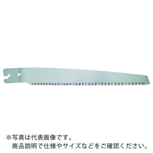 特長：生木専用タイプです。生木全般（枝木・樹木・果樹）に使用できます。特に太枝切りに最適です。用途：生木剪定用仕様：刃長(mm)：270全長(mm)：324刃ピッチ(mm)：3.7〜2.7適合本体：7353刃厚(mm)：0.8衝撃焼入れ無電...