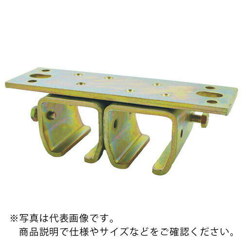 用途：天井面にレールを2列に取り付ける金具。ドアハンガー用の二連タイプの天井受。仕様：品名：天井受二連適合レール：25号欧州規格EN1527適合品材質／仕上：スチール（電解めっき処理）　●代表画像について 商品によっては、代表画像を使用して...
