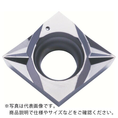 特長：微粒超硬母材に耐摩耗性、耐熱性に優れたMEGACOATを施しています。炭素鋼からステンレス鋼の汎用加工、高送り加工まで幅広く対応可能です。用途：旋削加工用。被削材：炭素鋼、ステンレス鋼。仕様：チップ形状：ひし形80°厚さS(mm)：3...
