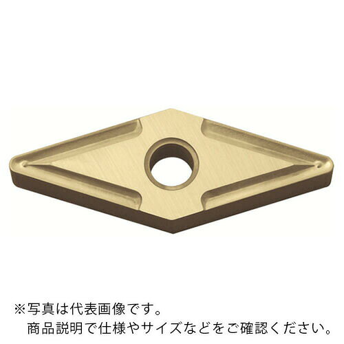 特長：特殊強化サーメットに、耐摩耗性と耐溶着性に優れたMEGACOAT NANOコーティングを施しています。高能率加工と高品位な仕上げ面を実現しています。用途：旋削加工用。被削材：鋼。仕様：チップ形状：ひし形35°厚さ(mm)：4.76高さ...