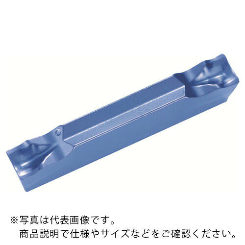 特長：KGDタイプホルダ用突っ切り加工用チップです。用途：突っ切り加工用。仕様：適合ホルダ：KGDR/L-3/-4型刃幅(mm)：4.0±0.03被膜構成：MEGACOAT NANO呈色：赤緑色PMブレーカ：汎用材質／仕上：PVDコーティング