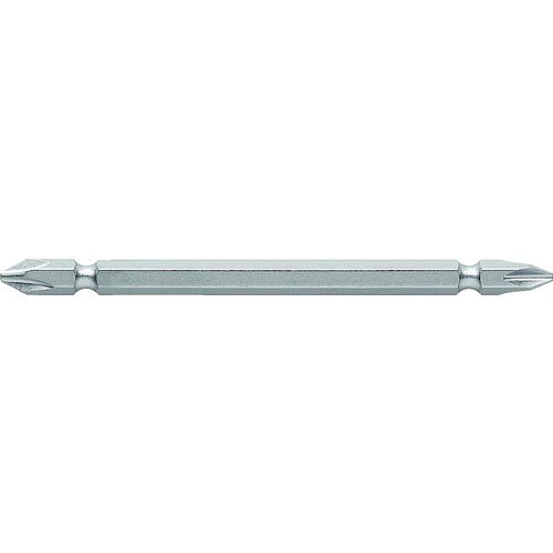 特長：無電解ニッケル仕上げ(均一なメッキでさびにくい)です。用途：電動ドライバー用ビットや替えソケット用ビットとして。仕様：刃先：［［＋］］2全長(mm)：110シャンク径(mm)：6.35先端マグネット：ありパック入数(本)：2マグネット...