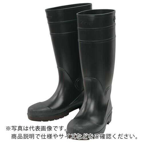 特長：耐油性に優れた特殊配合PVCを使用しています。つま先への衝撃や圧迫からつま先部を保護する鋼製先芯入りです。抗菌加工で雑菌の繁殖を防止します。長靴の中にズボンを入れてもズボンがズレ上がりにくいズボン止めを採用しています。用途：土木・農林...