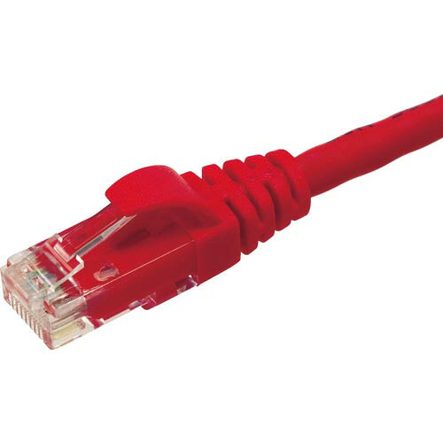 特長：PVC被覆、568Bストレート結線のより線タイプです。スリムタイプのラッチカバー付です。ラッチが折れにくいオーバーラッチブーツを採用しています。用途：LAN工事に。仕様：全長(m)：1色：レッドブーツ色：赤カテゴリ種類：カテゴリ6ケー...