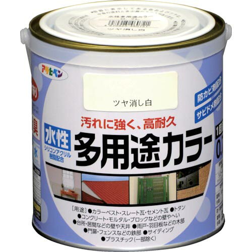 特長：反応硬化型シリコン変性アクリル樹脂により、耐久性に優れた高性能塗料です。用途：屋内外の木部・鉄部・トタン・モルタル・コンクリートなどに。(一部のトタンを除く)仕様：色：ツヤ消し白容量(L)：0.7乾燥時間：30分〜1時間(夏期)、2〜...