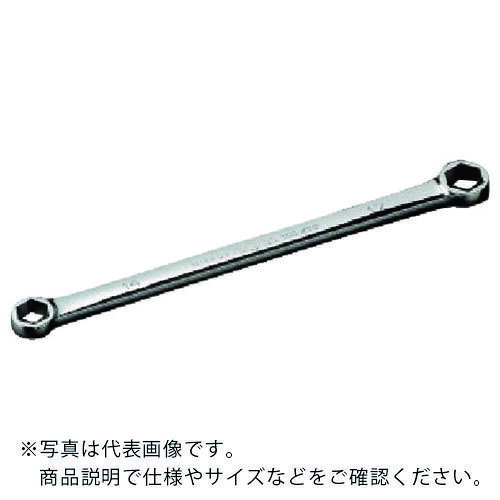 特長：口径部は15°の角度を設け、レンチ裏表を使用することにより30°の範囲で作業が可能、狭い所での作業性を向上します。ヘッド部の厚みを薄くする事により狭い場所での作業性が向上しています。用途：ネプロス・汎用工具仕様：対辺寸法(mm)：8×...