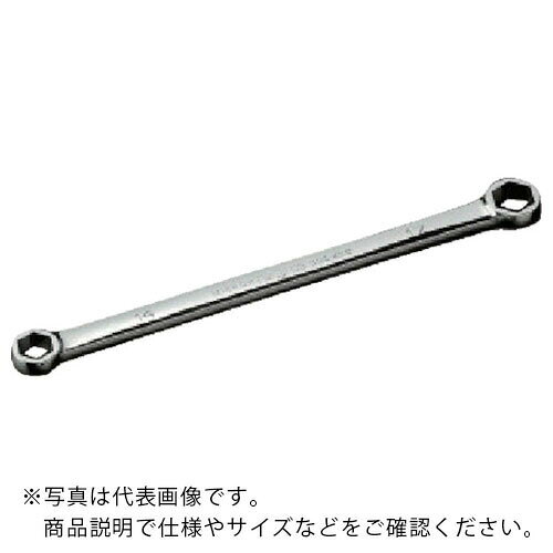 特長：口径部は15°の角度を設け、レンチ裏表を使用することにより30°の範囲で作業が可能、狭い所での作業性を向上します。ヘッド部の厚みを薄くする事により狭い場所での作業性が向上しています。用途：ネプロス・汎用工具仕様：対辺寸法(mm)：10...